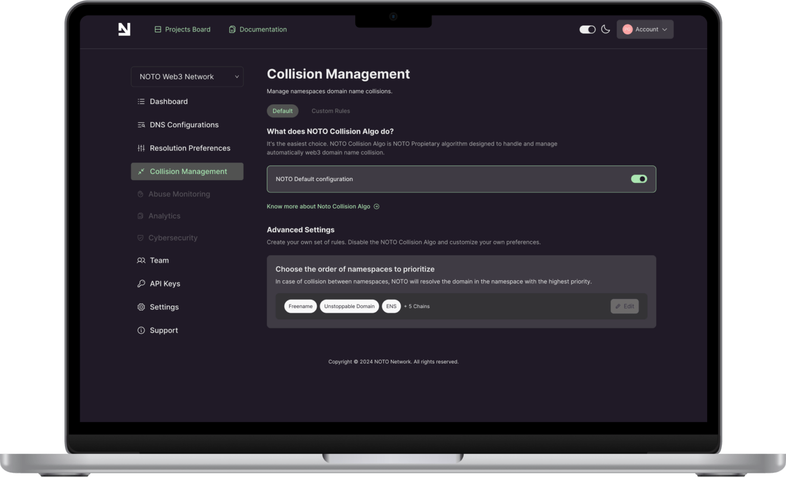 Collision Management - NOTO